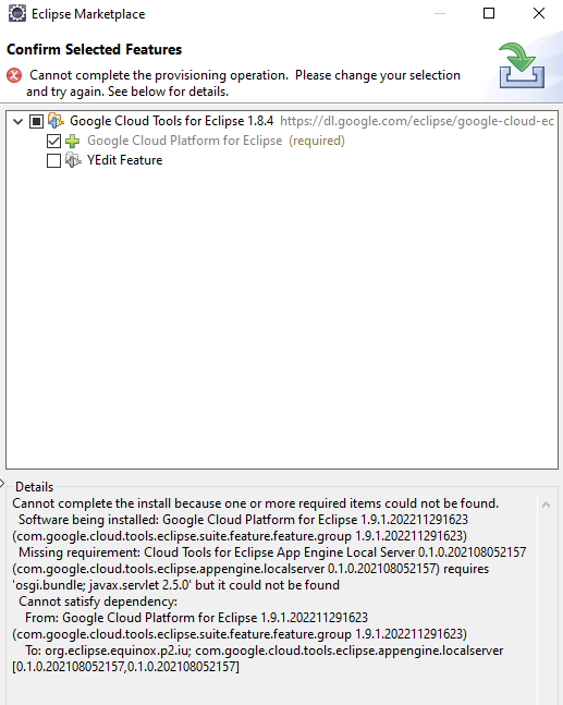 Unable to install Google Cloud tools for eclipse · Issue #3705 · GoogleCloudPlatform/google ...