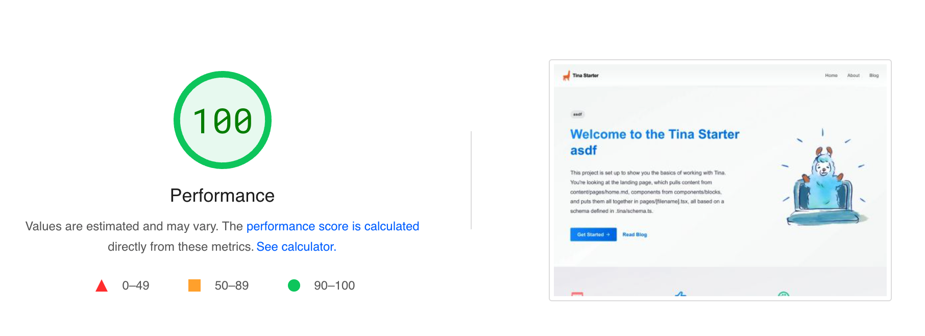 Improve default Lighthouse Score · Issue #115 · tinacms/tina-cloud-starter · GitHub