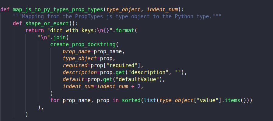 propTypes.exact description not being created on docstrings in specific cases · Issue #1790 ...