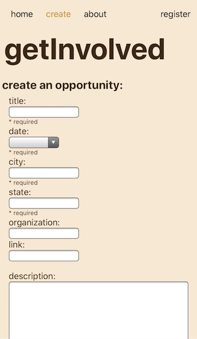 GitHub - TrevorOsterman/get-involved-client