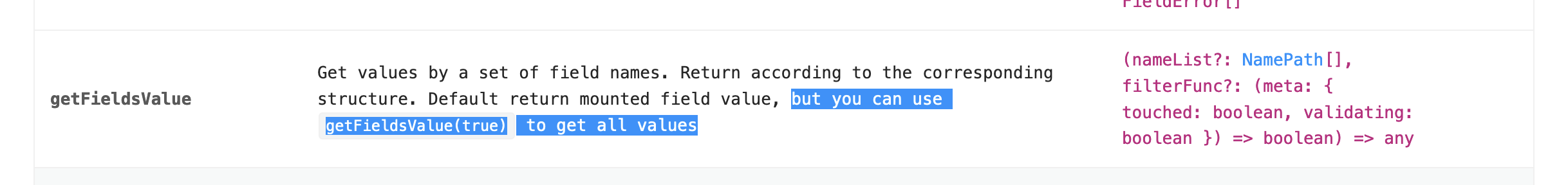 Form.getFieldsValue() doesn't return all form data · Issue #31450 · ant-design/ant-design · GitHub