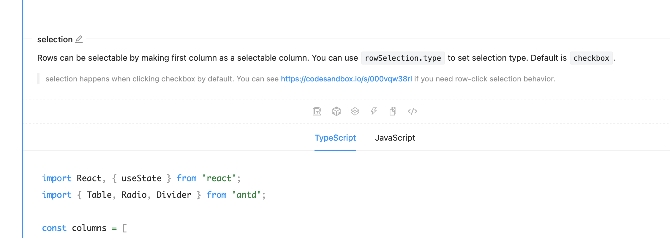 Documentation Typescript Examples · Issue 34245 · Ant Designant Design · Github