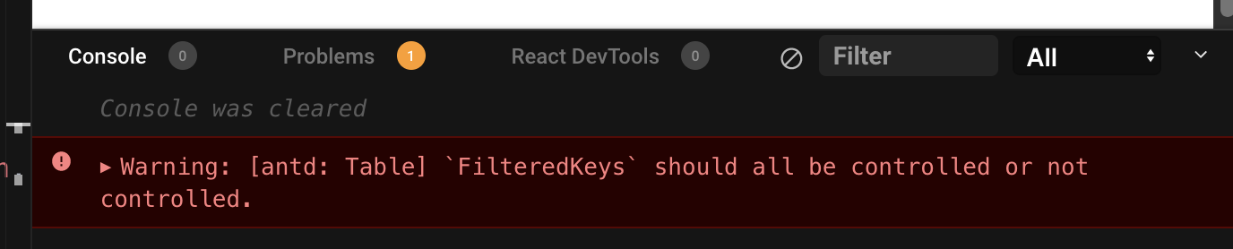 antd table组件筛选功能，onChange 中filters丢失问题 · Issue #34877 · ant-design/ant-design · GitHub
