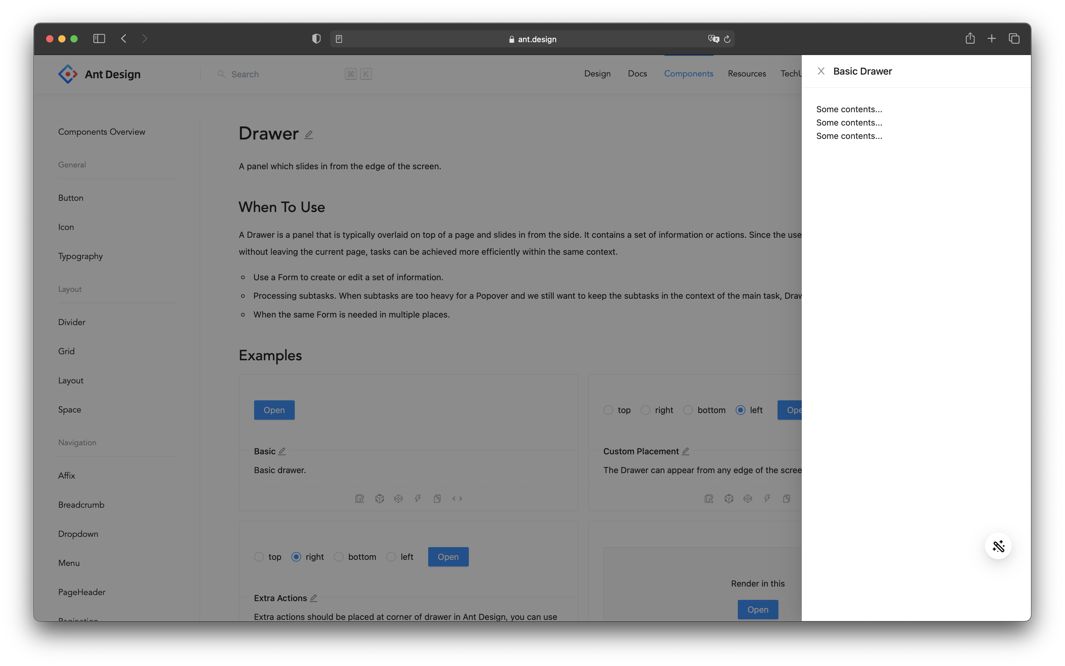 Doc: Cannot open the Drawer in Safari · Issue #38332 · ant-design/ant-design · GitHub