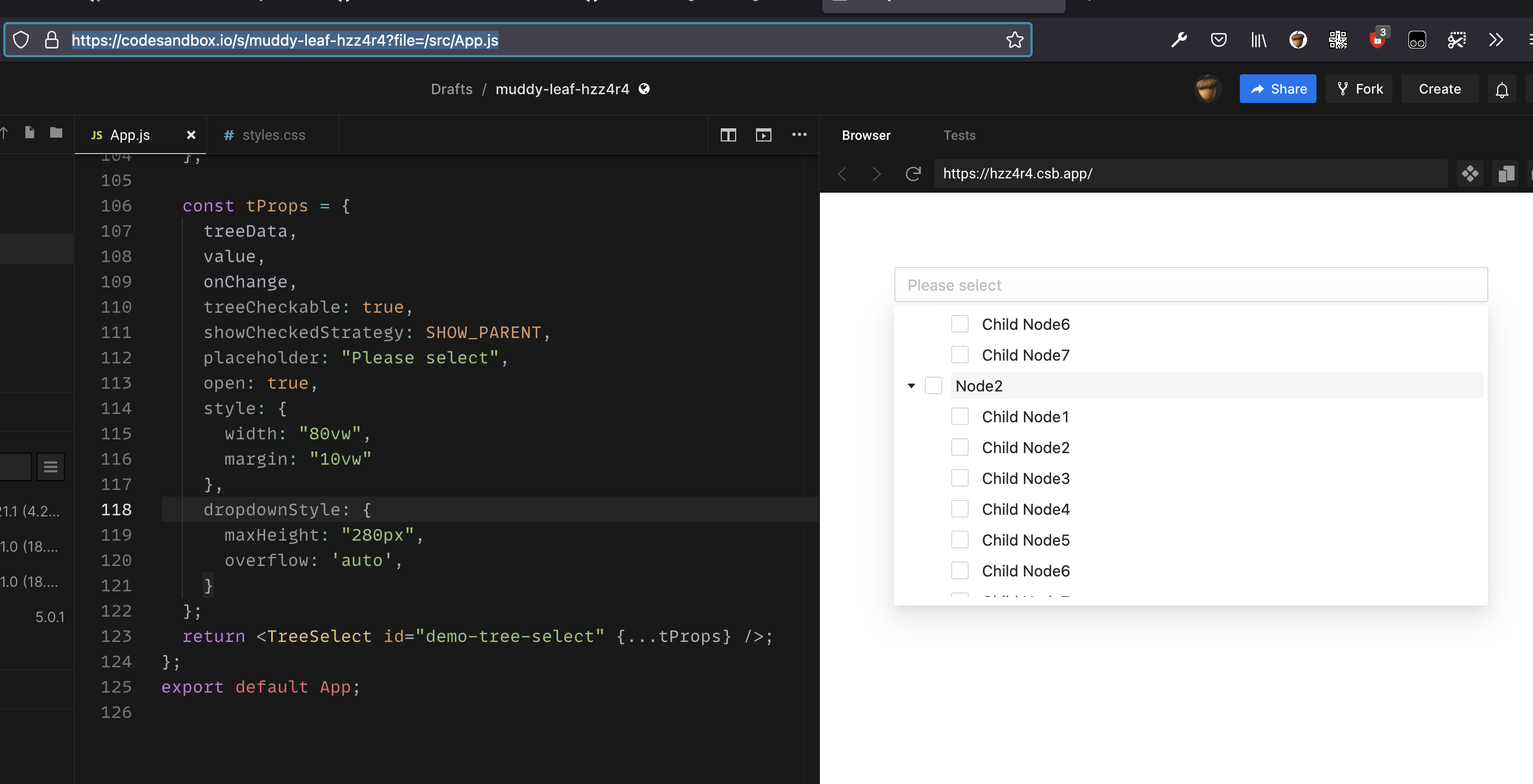 I can not change max-height of TreeSelect dropdown. It shows max 11 TreeNode. · Issue #39005 ...