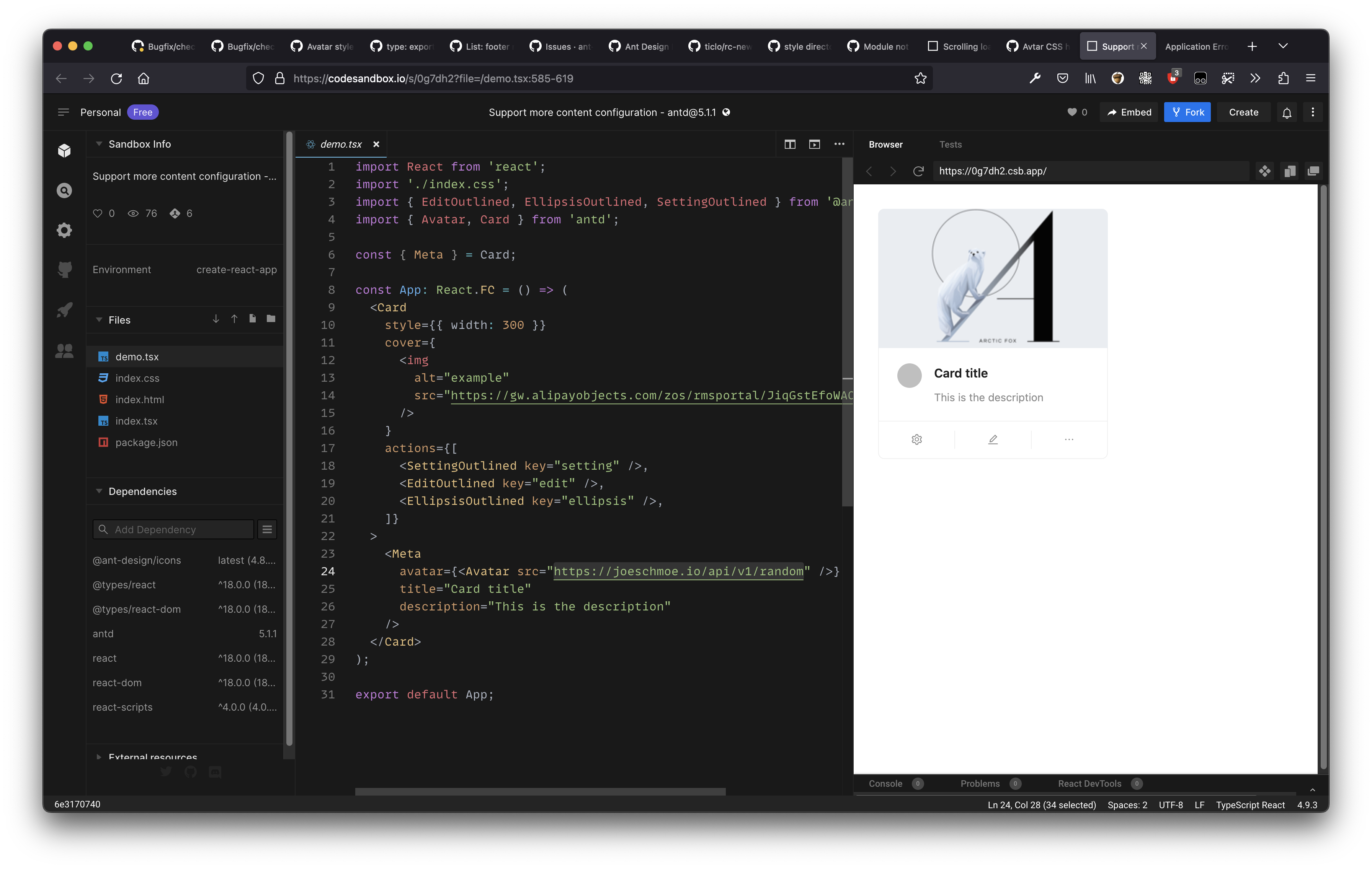 Avtar CSS having Some Issue · Issue #39981 · ant-design/ant-design · GitHub
