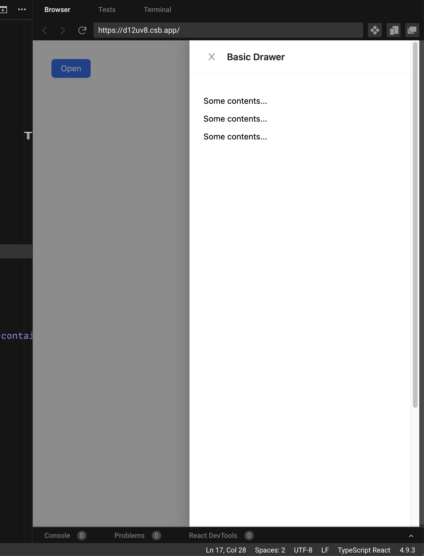 Drawer scroll lock not working when getContainer is specified · Issue #42779 · ant-design/ant ...