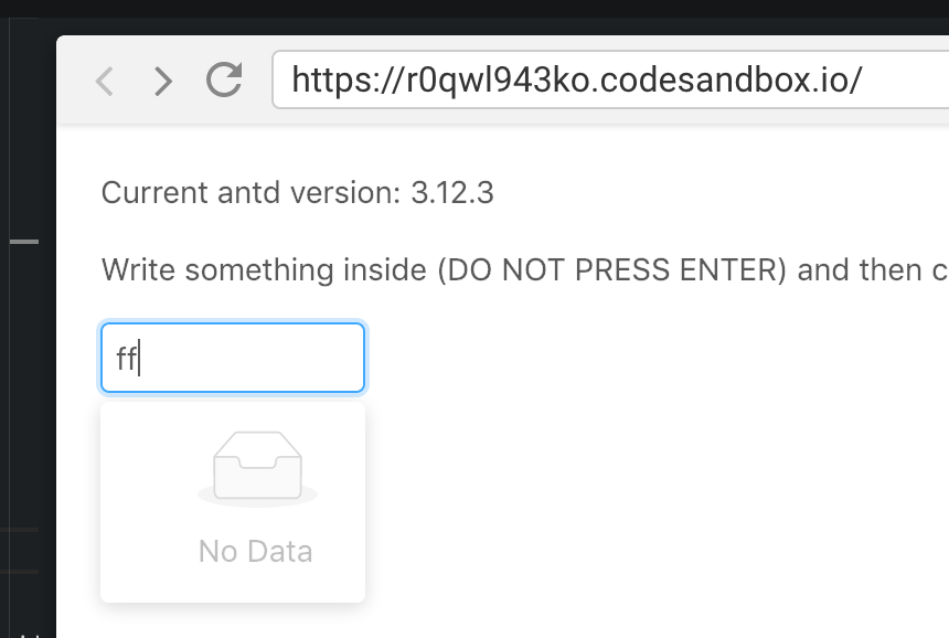 Select notFound image not align center when width is small · Issue ...