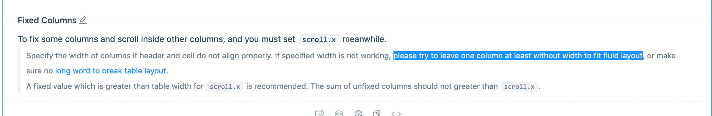 When the table can control the column width by dragging and dropping ...