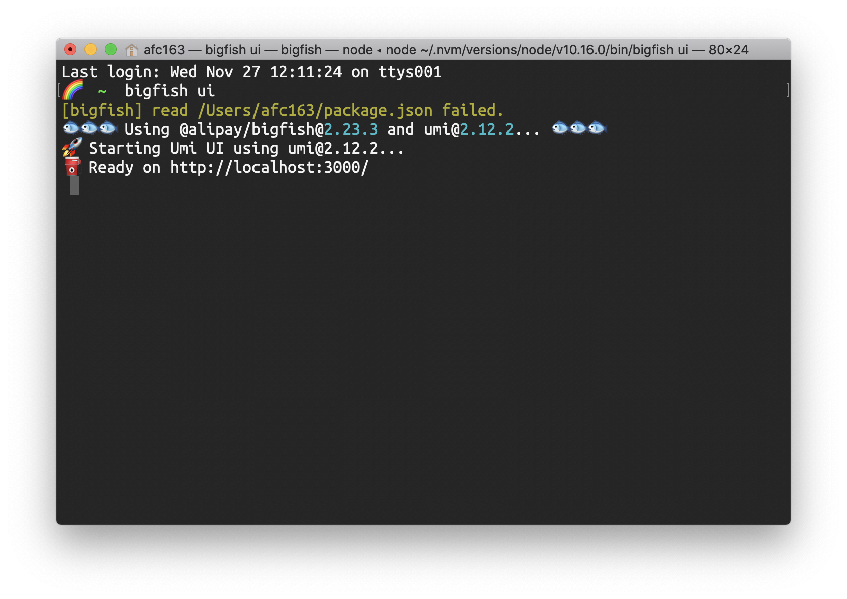 [UMI UI] read package.json failed · Issue #3709 · umijs/umi · GitHub