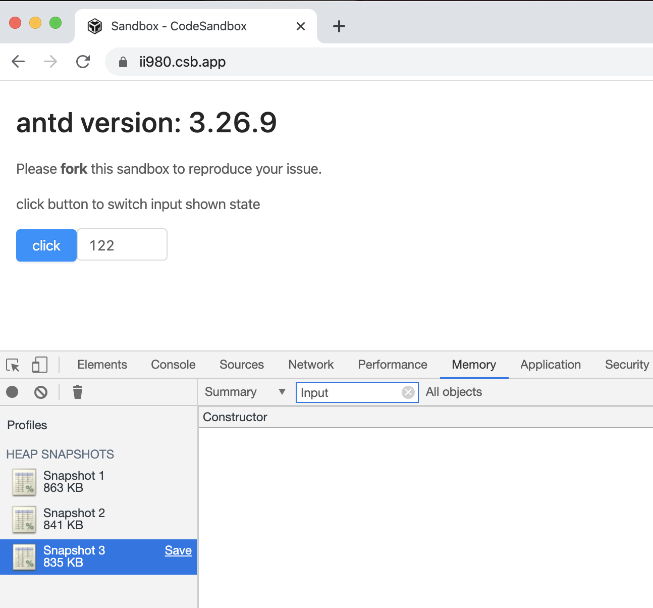 Input等组件存在内存泄漏 · Issue #21461 · ant-design/ant-design · GitHub