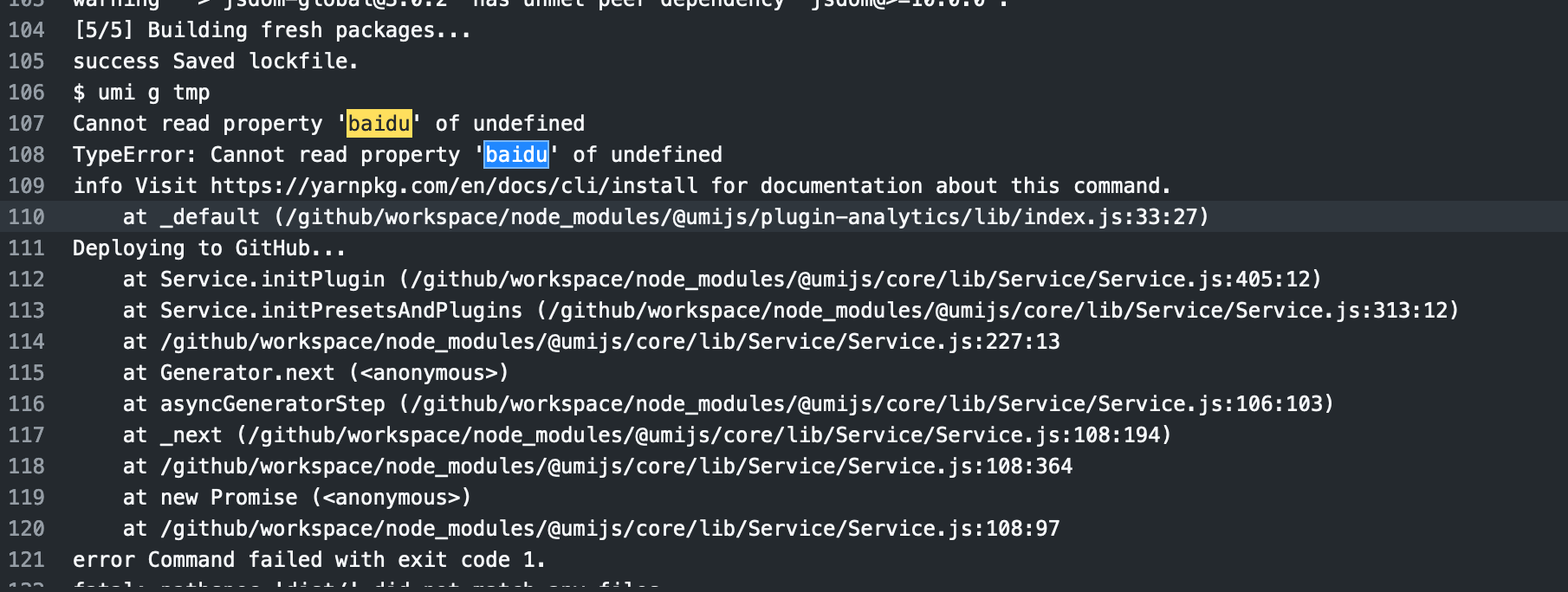 🐛[BUG] ci broken · Issue #6347 · ant-design/ant-design-pro · GitHub