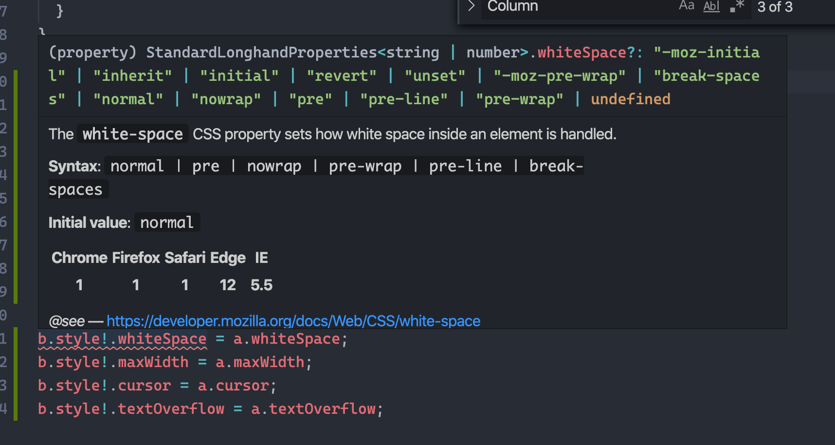 Antd 4 的版本中表格当中使用onCell即设置单列样式中对于whitSpace不支持 · Issue #25915 · ant ...