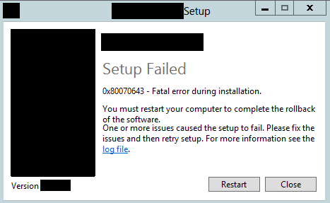 Prompt for a restart if a restart is required before installing the ...