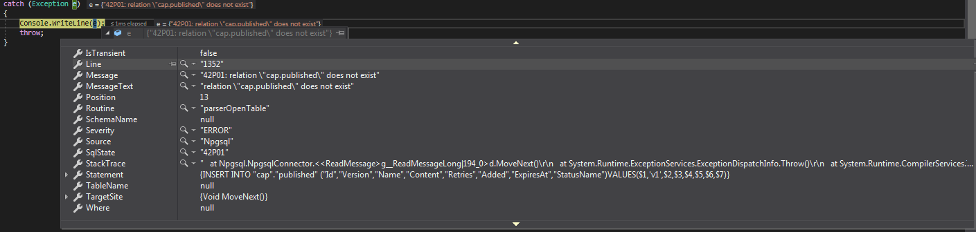 relation "cap.published" does not exist · Issue #854 · dotnetcore/CAP · GitHub