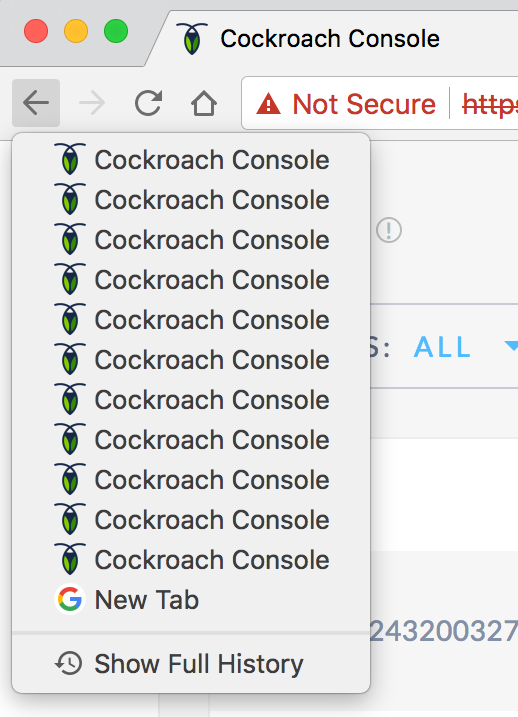 ui: window title always "Cockroach Console" · Issue #18408 · cockroachdb/cockroach · GitHub