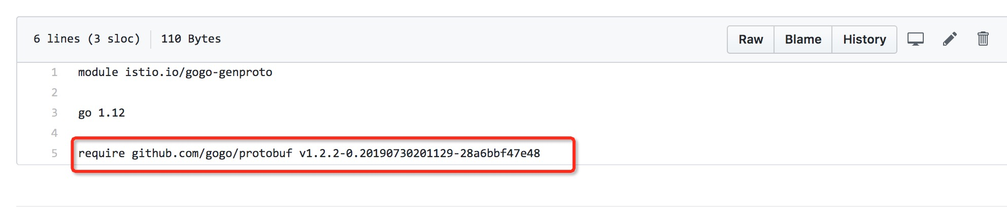 istio/gogo-genproto rely github.com/gogo/protobuf v1.2.2 not publish ...