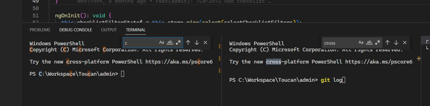 Missing No Of Occurrences In Find Widget In Terminal In New Insider Build · Issue 162010