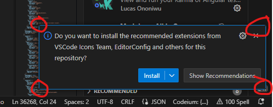 Notification and notification buttons lack border radius · Issue ...