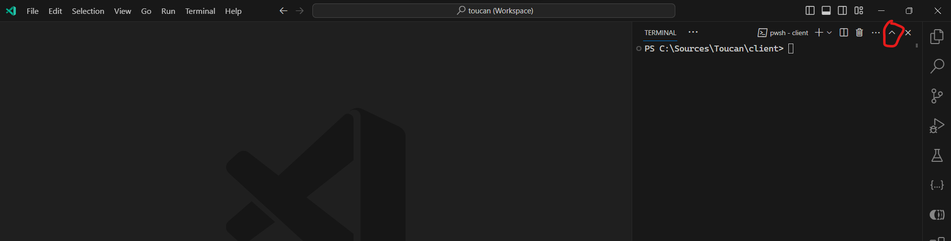 Maximize panel shows the wrong orientation of icon when position it right or left in insider ...