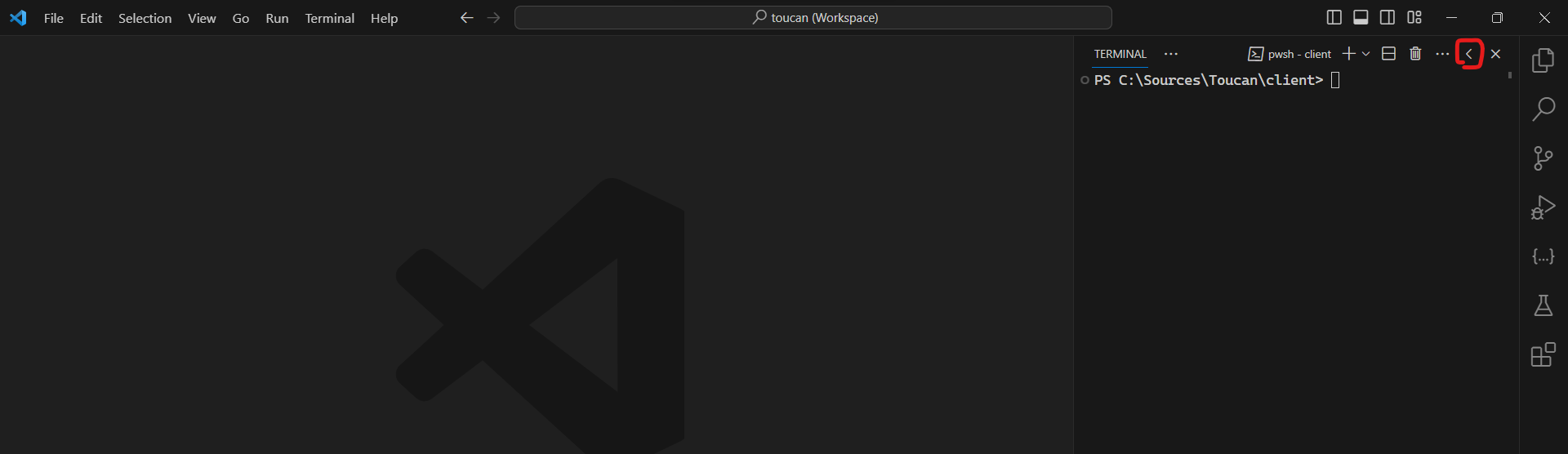 Maximize panel shows the wrong orientation of icon when position it right or left in insider ...
