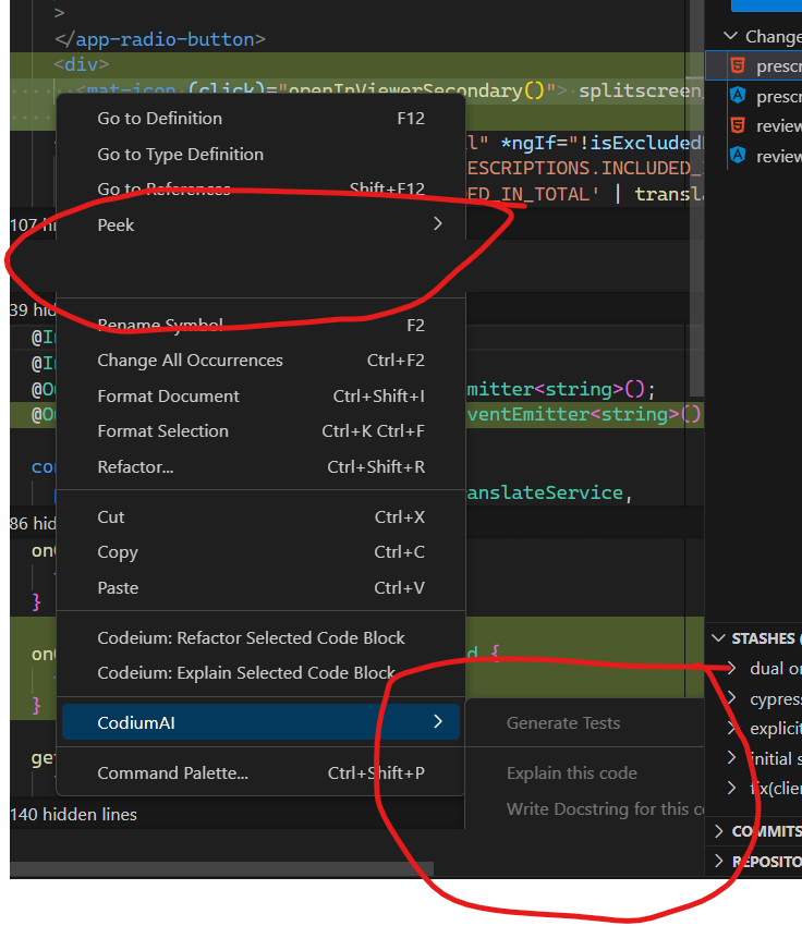 In Multi diff view action menu get's hide behind the file name · Issue ...
