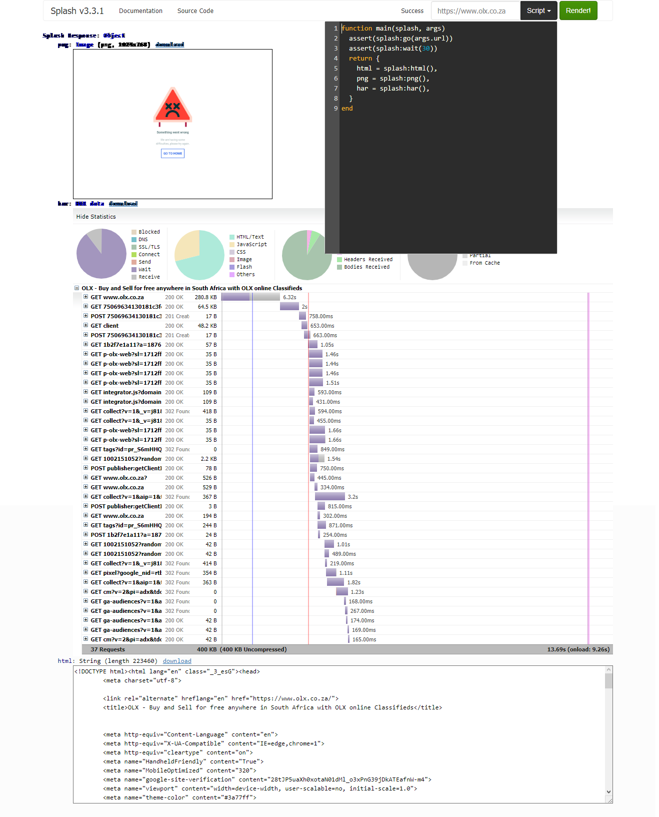 Splash is not able to render page · Issue #1014 · scrapinghub/splash · GitHub