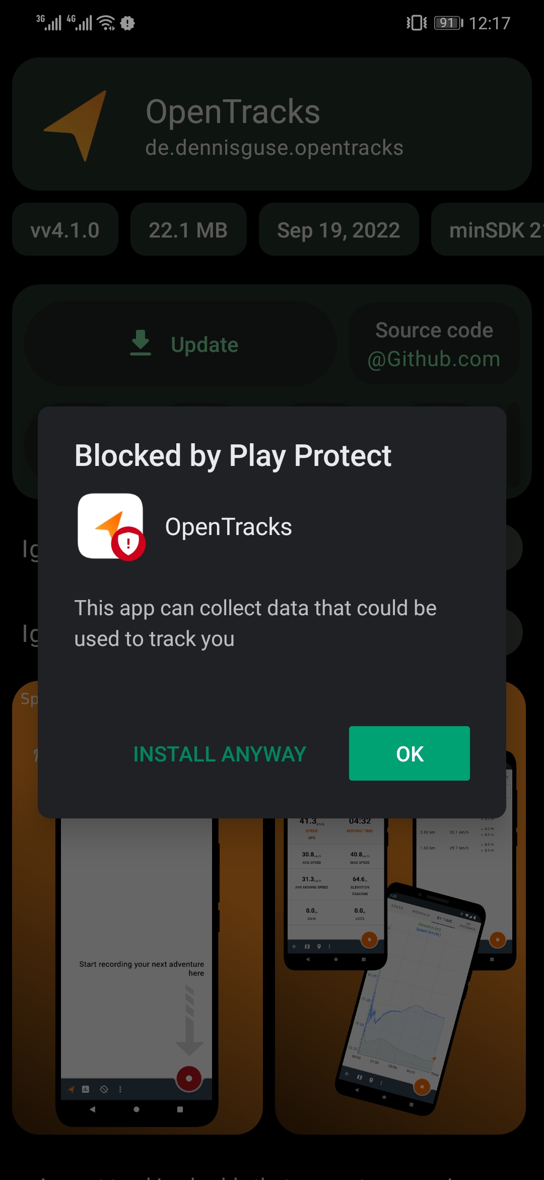 app being blocked by play protect · Issue #1383 · OpenTracksApp/OpenTracks · GitHub