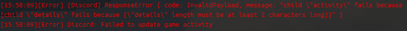 Having A Server Name With Less Than 2 Characters Or Emojis Results In An Discord Error · Issue 