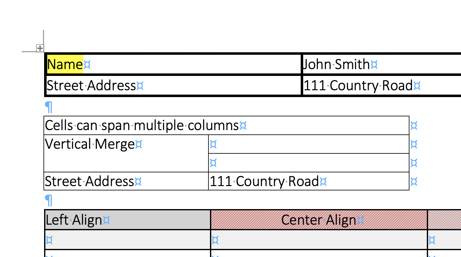 Creating a table in a document cannot really merge cells · Issue #418 · unidoc/unioffice · GitHub