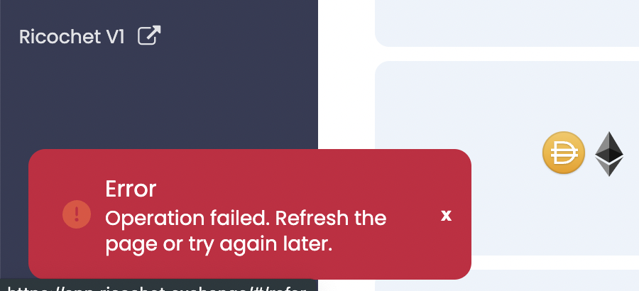 execution reverted: CFA: flow does not exist · Issue #716 · Ricochet-Exchange/ricochet-frontend ...