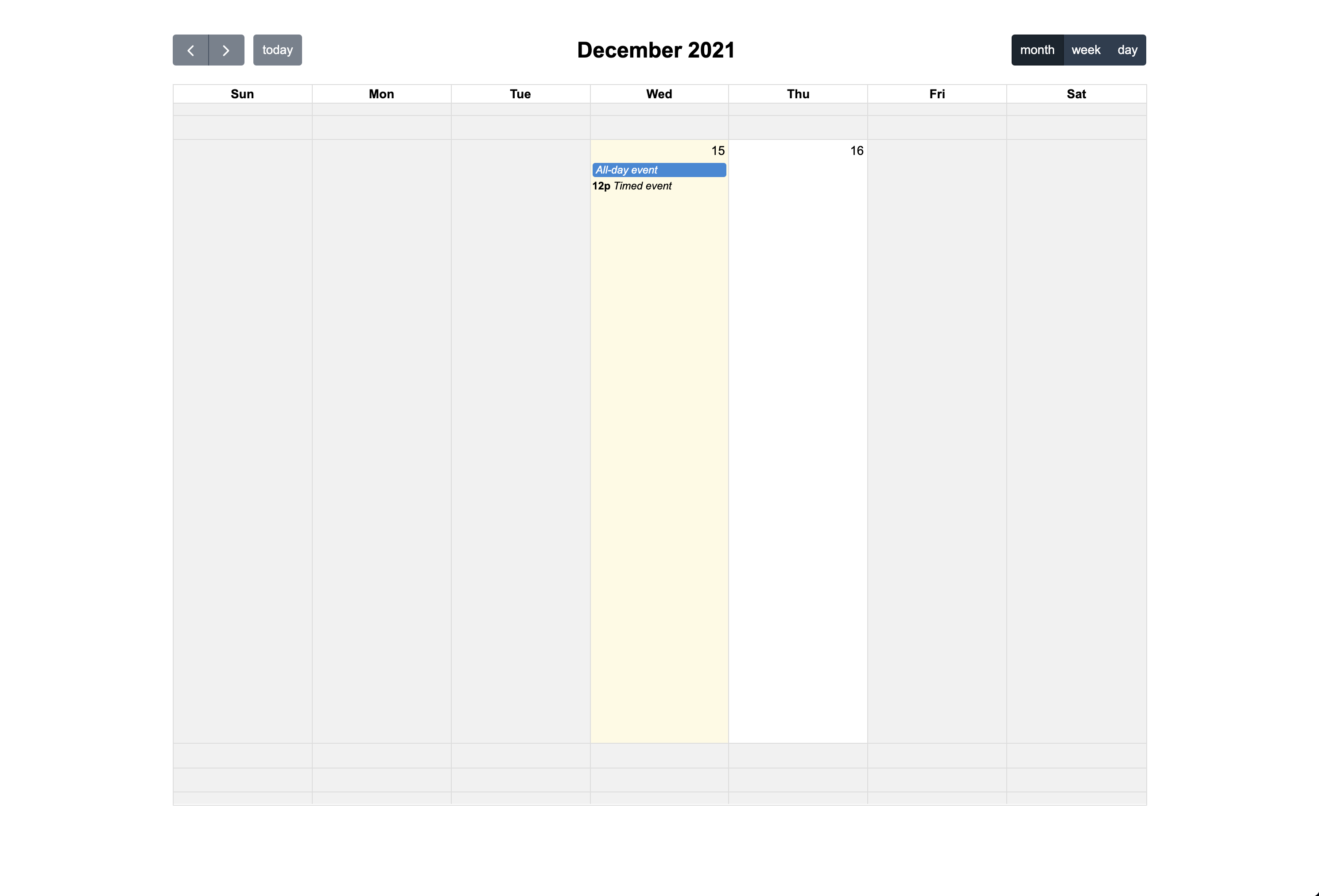 in vue2 example ,when set validRange on dayGridMonth view ,day cell height is not equal · Issue ...