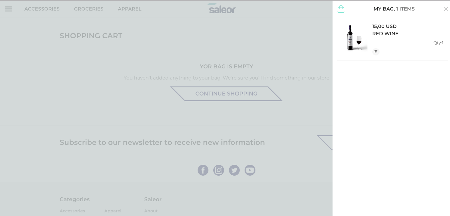 Cart Page Showing Empty Cart After Clearing The Cart And Adding New Items To It · Issue 193