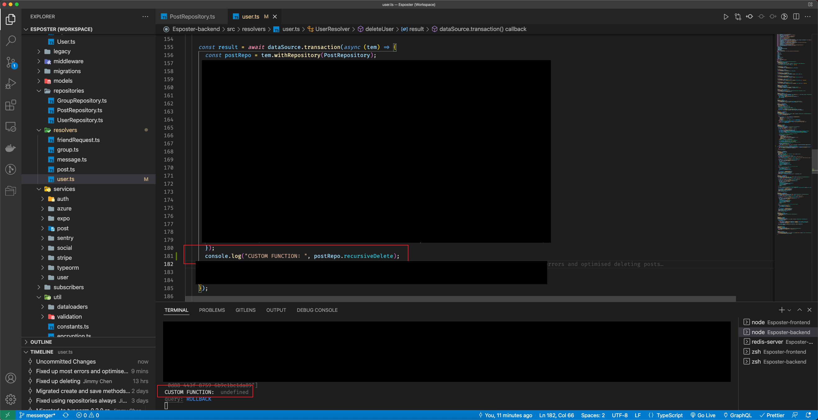 030 Transaction Withrepository Does Not Contain Custom Methods · Issue 8759 · Typeorm 4100