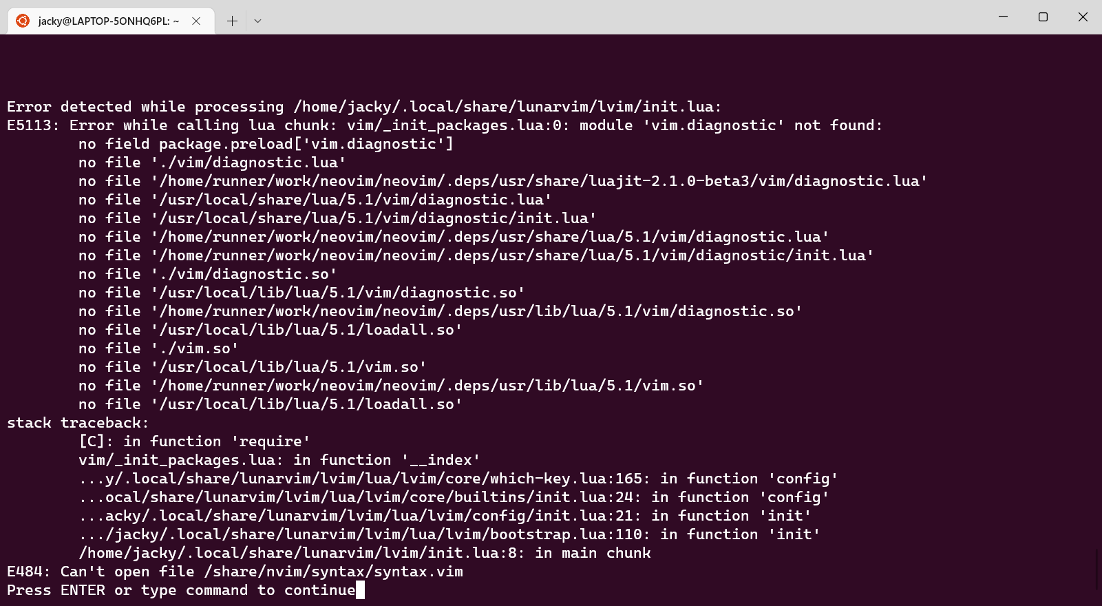 Install error · Issue #19339 · neovim/neovim · GitHub