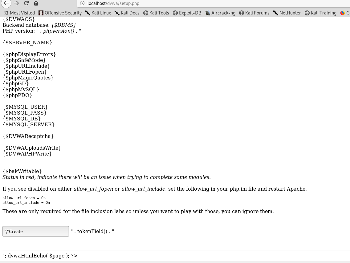 issues in and after installation · Issue #306 · digininja/DVWA · GitHub