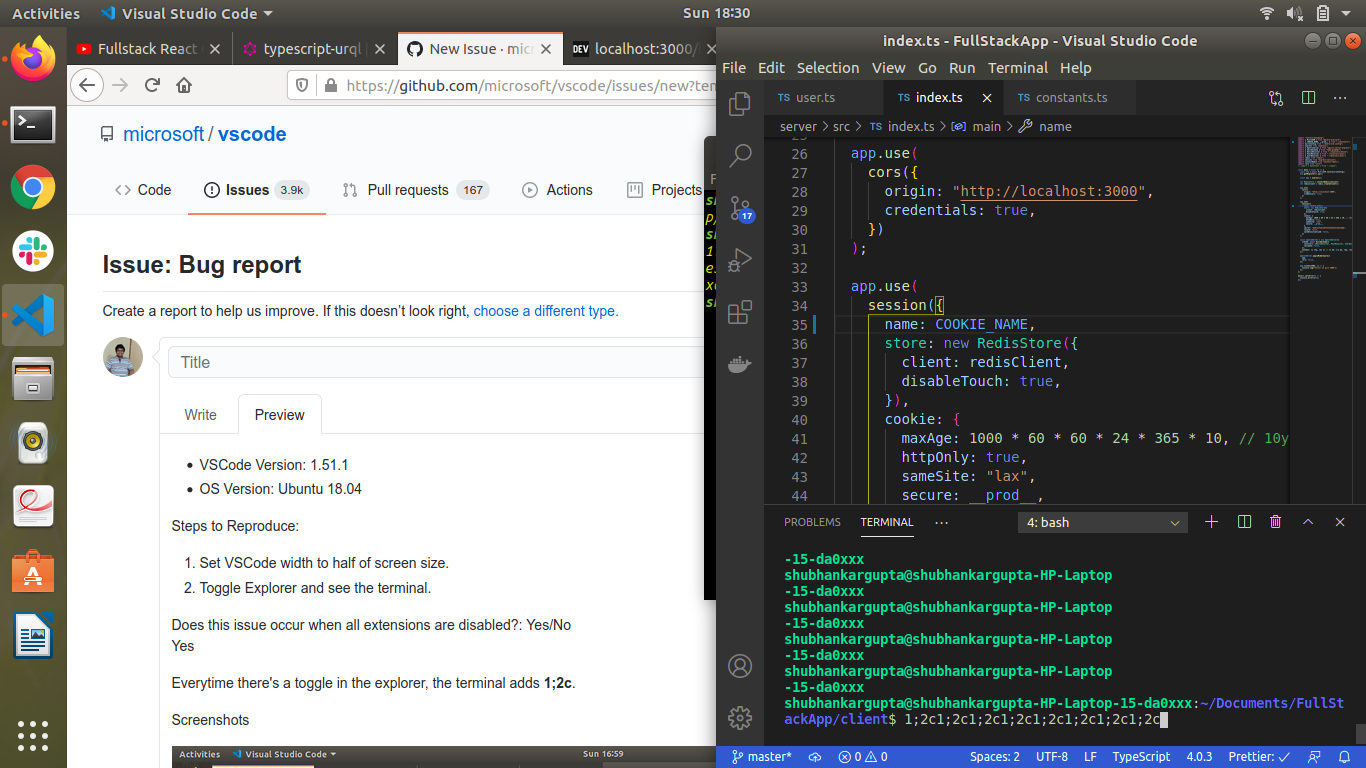Extra Characters Added In Terminal · Issue 111127 · Microsoftvscode · Github