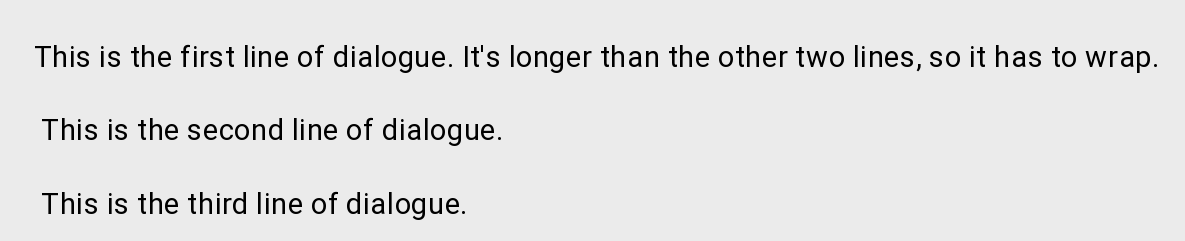 Addition to Monologue Mode to allow all text to display at once ...