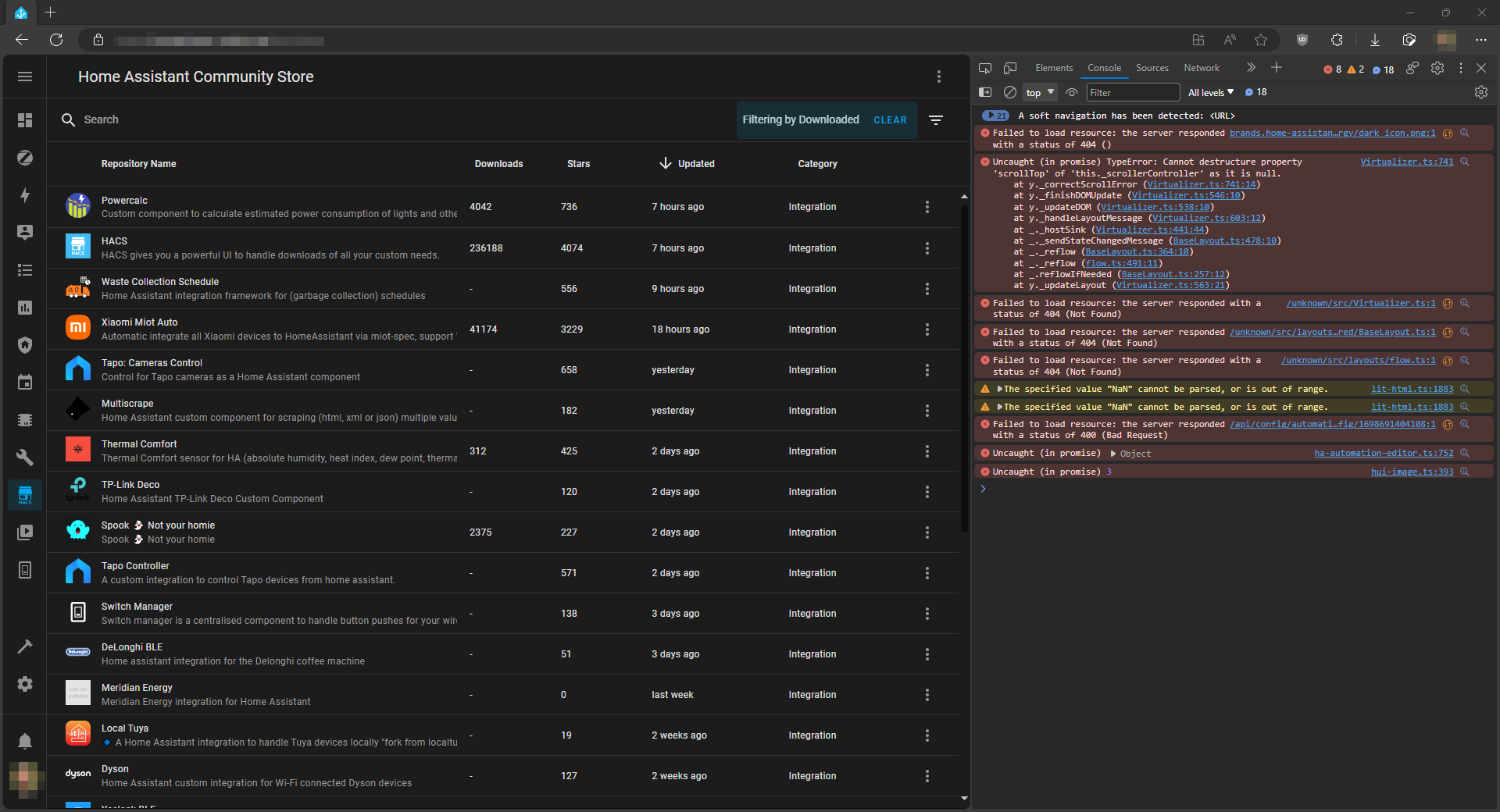 Deleting A Repository From Custom Repositories Modal Causes The Modal To Collapse Automatically
