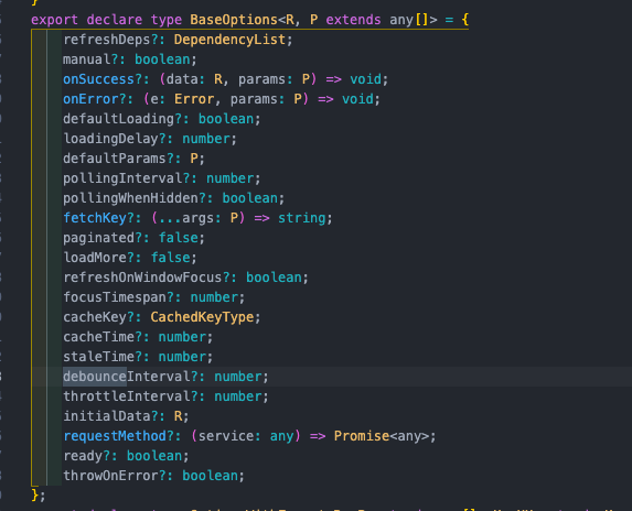 Userequest 支持debouncewait参数么？ · Issue #1398 · alibaba/hooks · GitHub