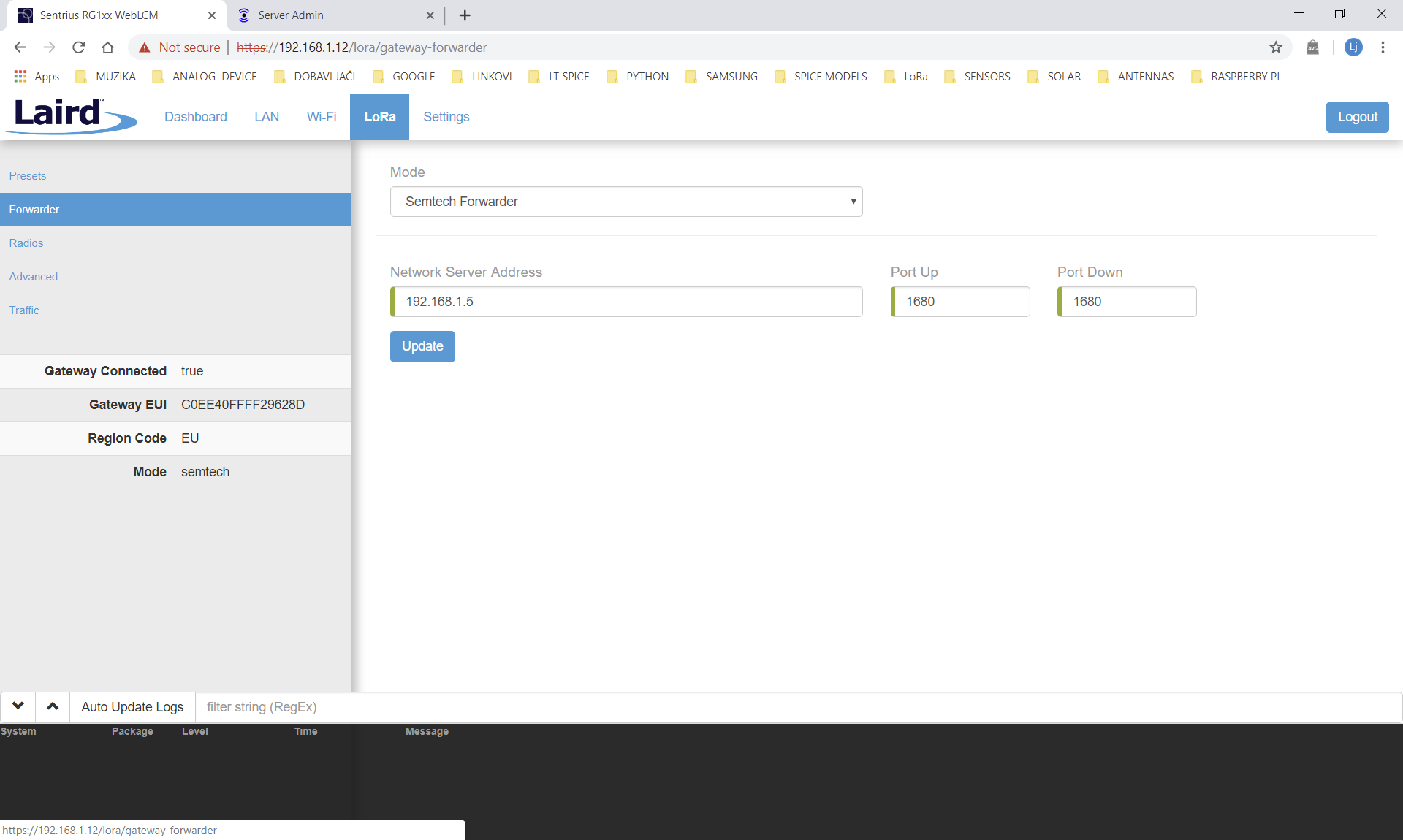 Can't join LAIRD Lora module to Lorawan Server · Issue #638 · gotthardp ...