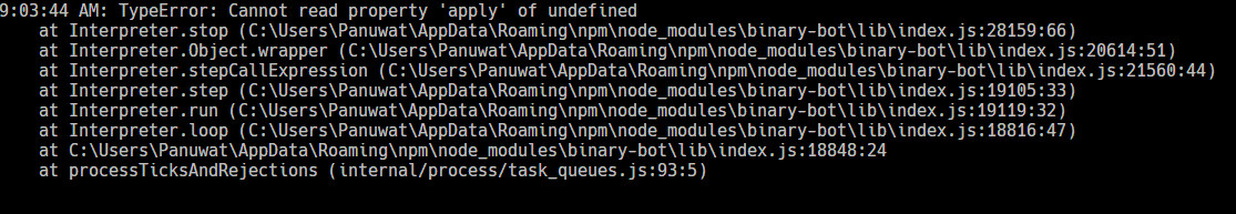 Error encountered when Yes command Bot.stop(); · Issue #3552 · binary ...