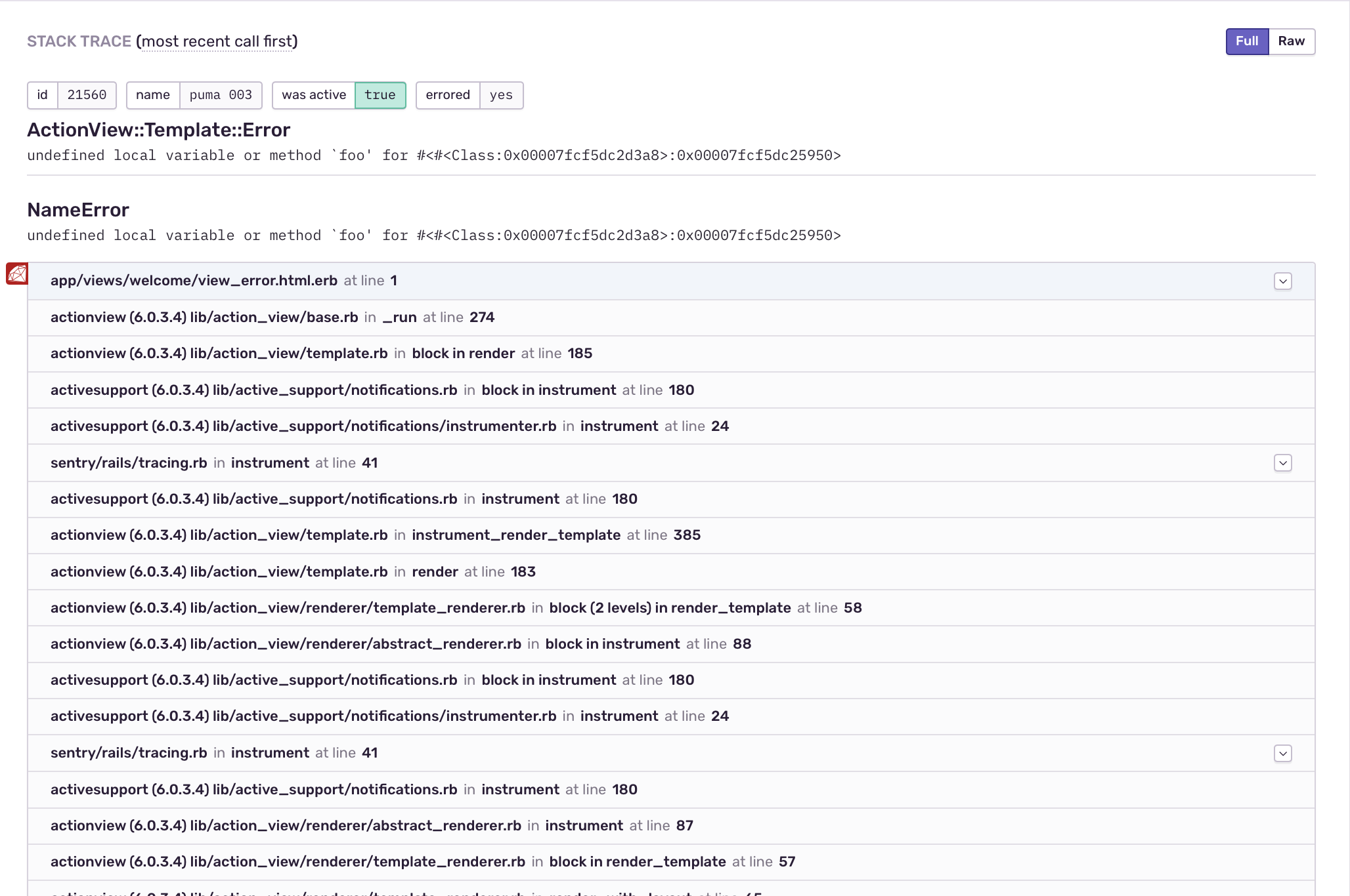 Exception event's stacktrace displaying issue with threads interface · Issue #23870 · getsentry ...