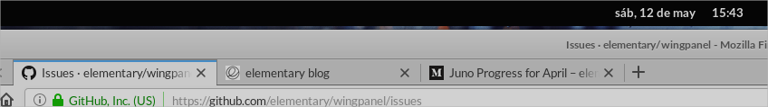 wingpanel gap with fullscreen apps · Issue #112 · elementary/wingpanel · GitHub