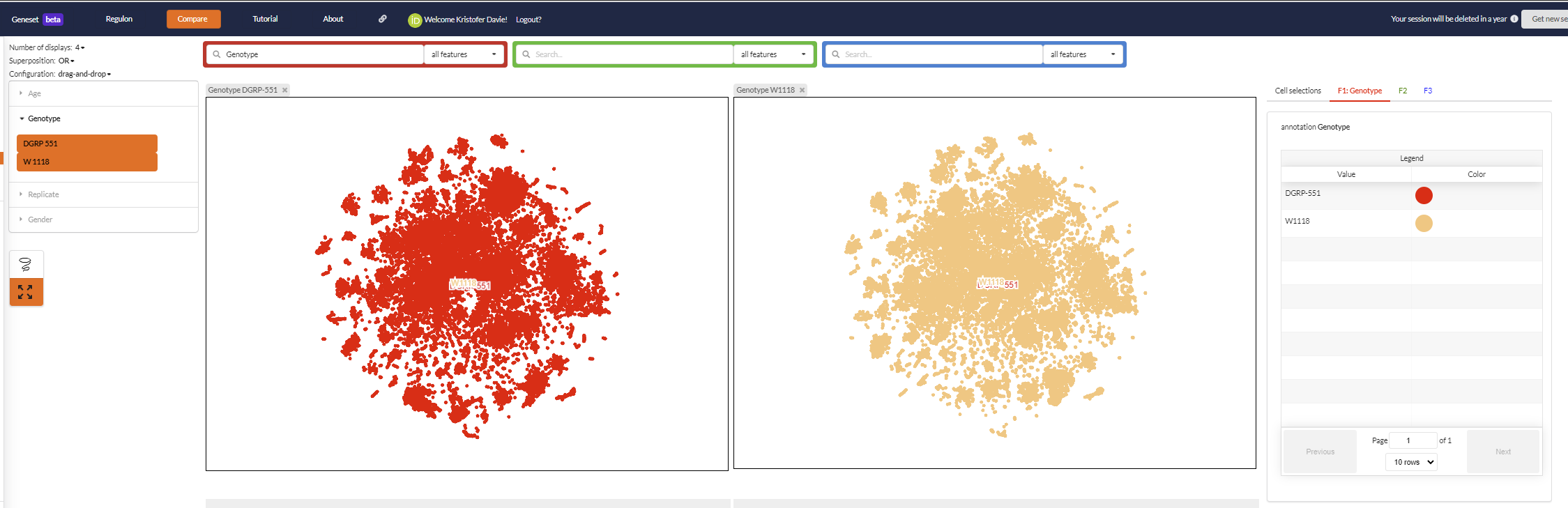 Labels do not work correctly on the compare tab · Issue #394 · aertslab/SCope · GitHub