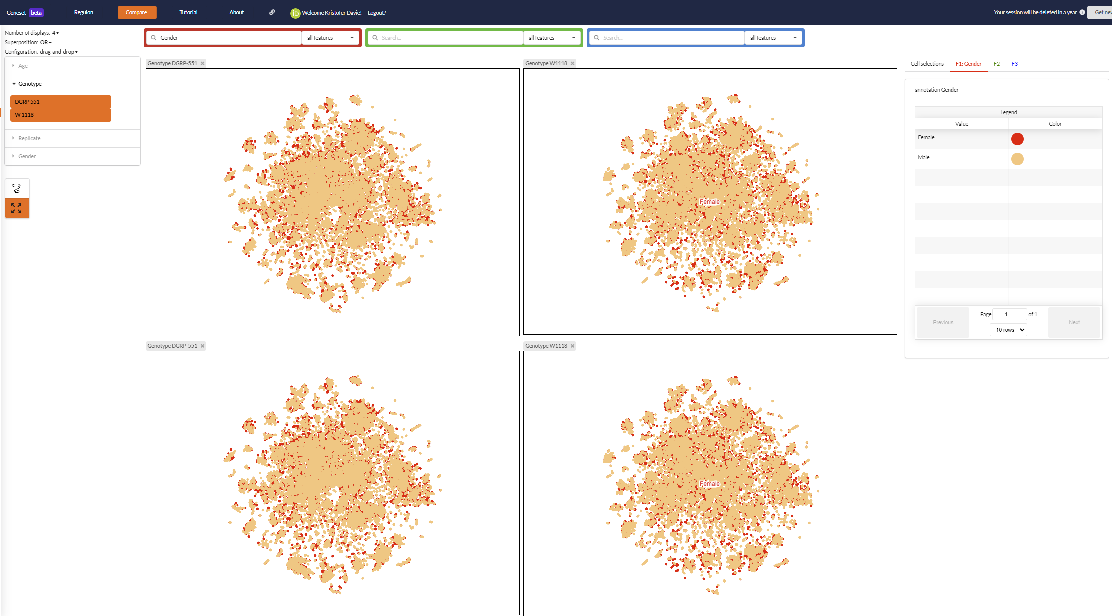Labels do not work correctly on the compare tab · Issue #394 · aertslab/SCope · GitHub