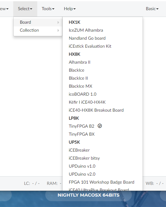Cannot find iceFUN in board select list but it is supported by apio · Issue #418 · FPGAwars ...