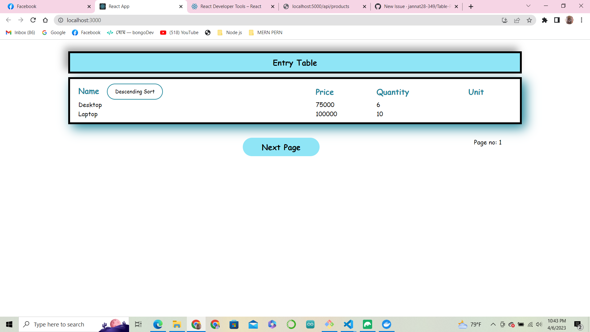 GitHub - jannat-349/Table-Pagenation-and-Sorting-REACT