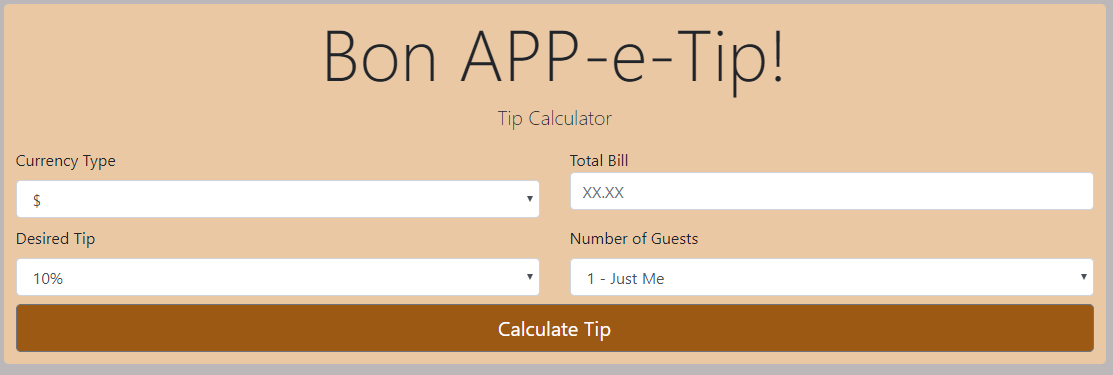 GitHub - NideverJoe/Bon-APP-e-Tip