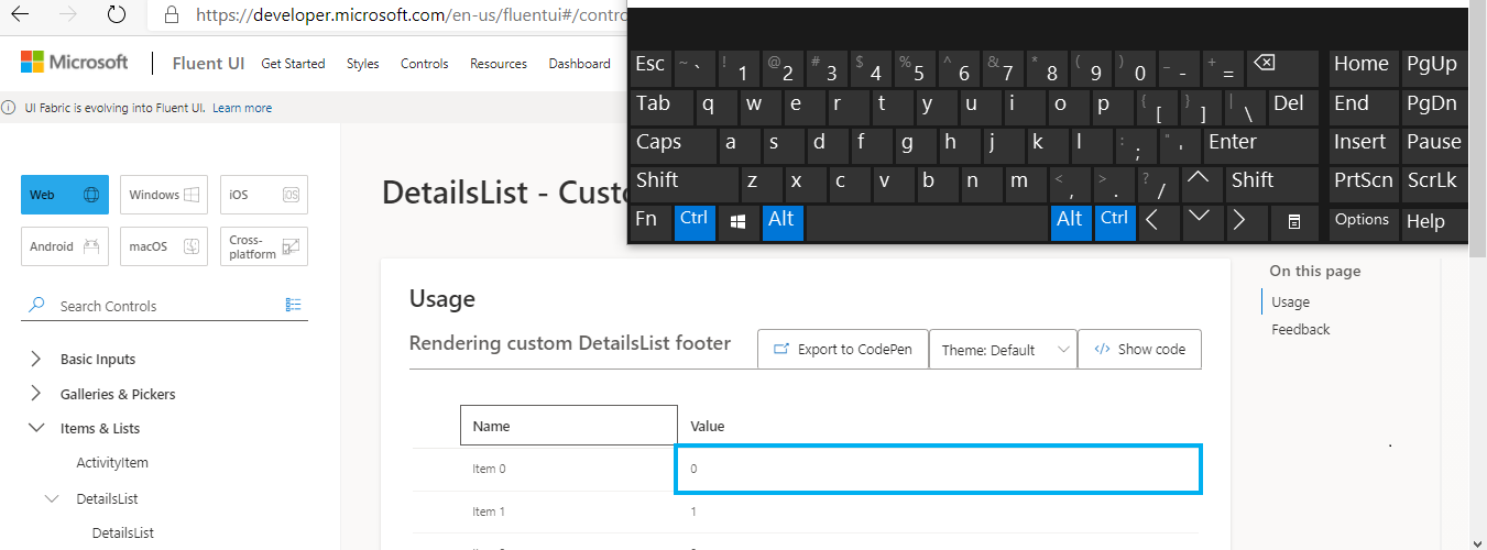 In table mode(Details list), Narrator's focus not in sync with keyboard focus · Issue #15923 ...